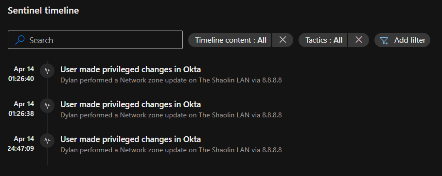 Enhancing Your Entity Timelines: Sentinel Activities in the Unified ...
